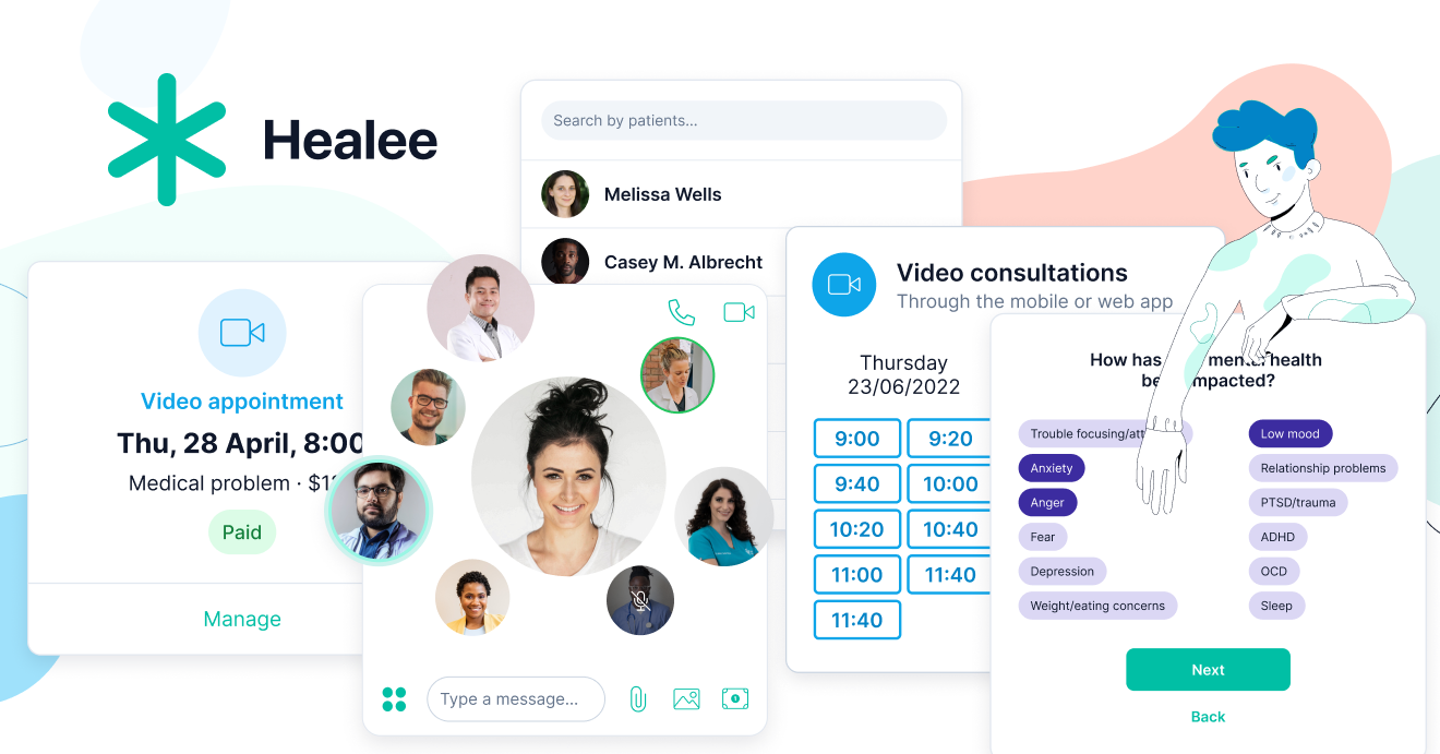White label telehealth platform - Healee